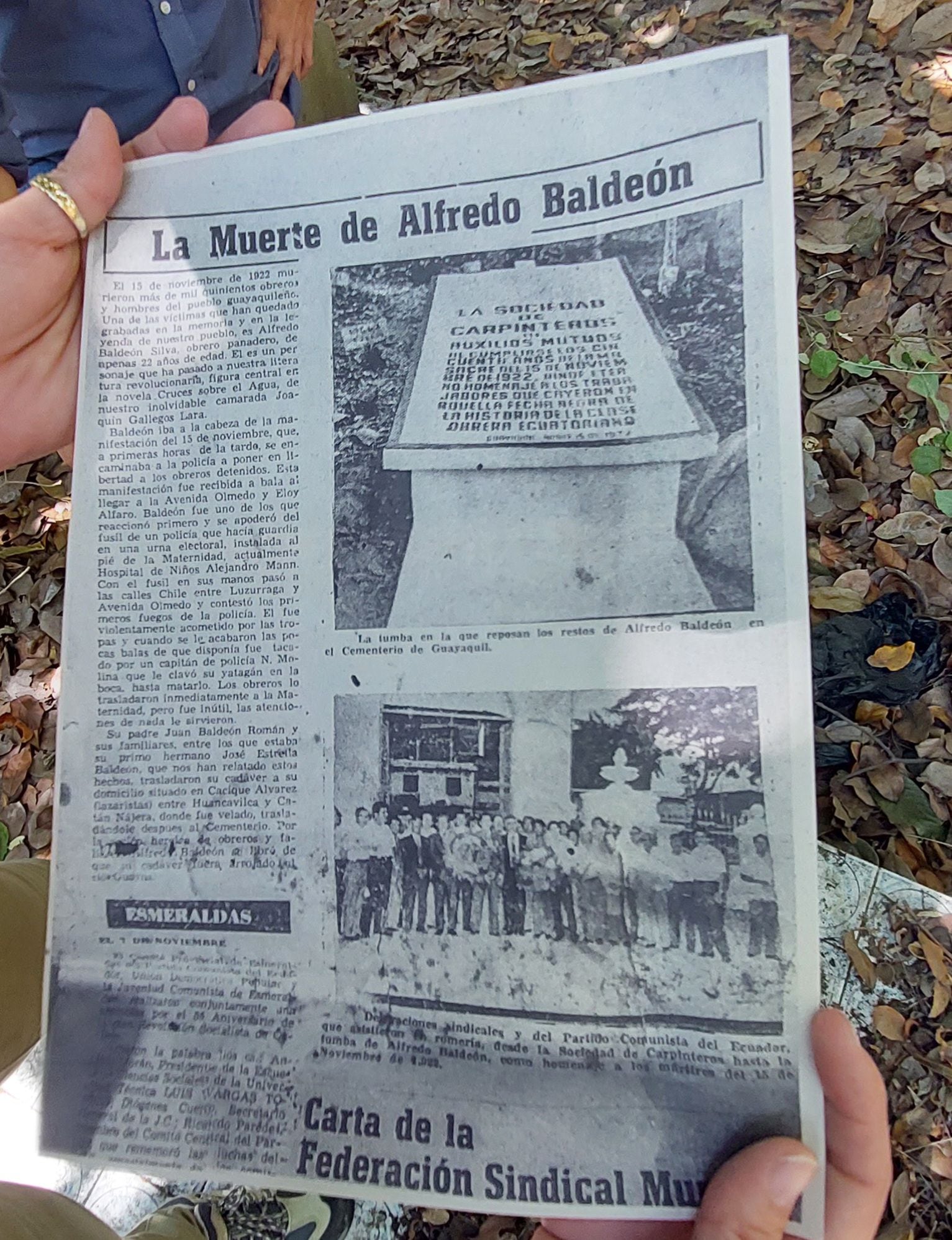Una bayoneta atravesó la boca de Alfredo Baldeón. ¿Su pecado? Ser ...