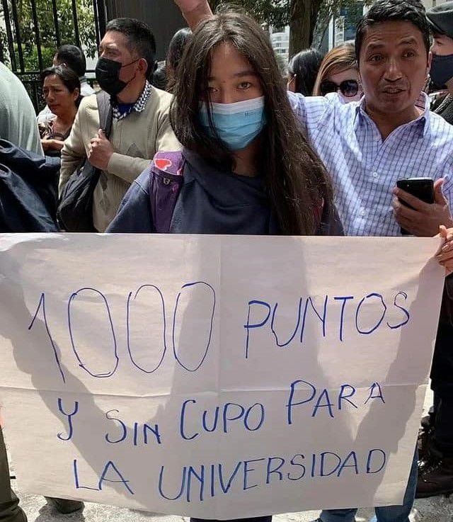 ‘Lo que quiero es estudiar’: bachilleres en un plantón por no conseguir ...