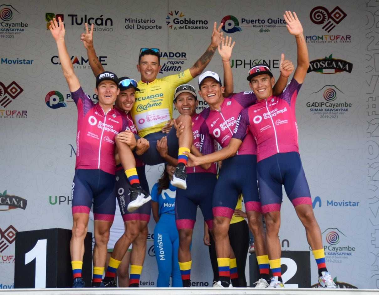 Pablo Caicedo salta al tercer lugar de la clasificación general en la ...