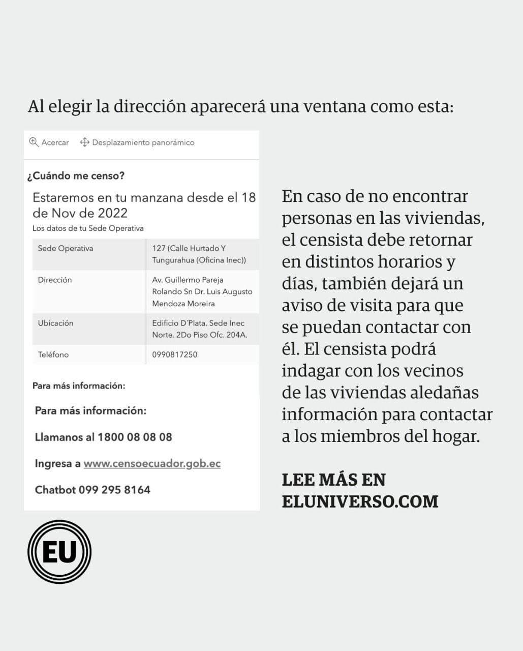Cómo saber cuándo me van a censar en Ecuador | Ecuador | Noticias | El ...